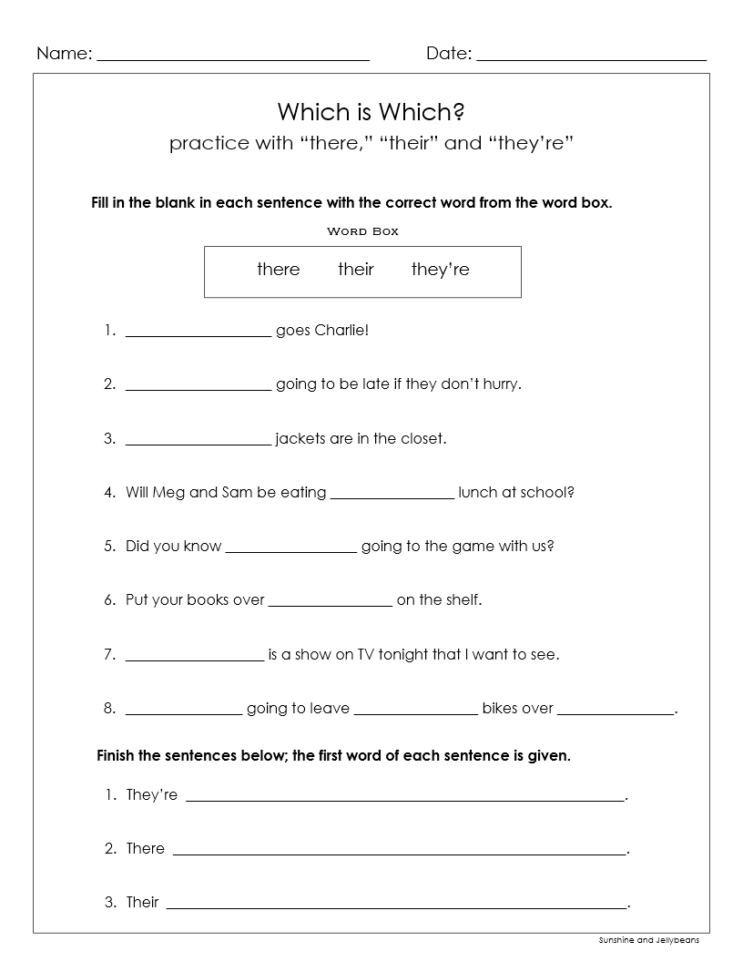 Homonyms - There/Where/Its - Which is Which? - Grades 3-4 - CCSS | Made ...