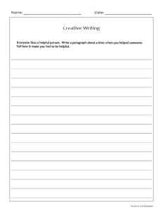 Creative Writing Prompts - 30 days of No-Prep "Anytime" Activity ...