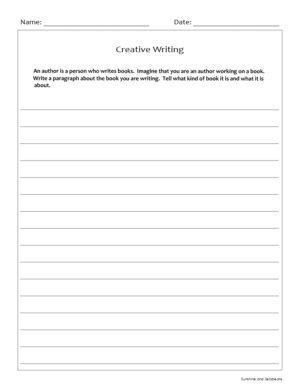 Creative Writing Prompts - 30 days of No-Prep "Anytime" Activity ...