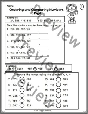 Place Value Worksheets 3 Digit Place Value | Made By Teachers