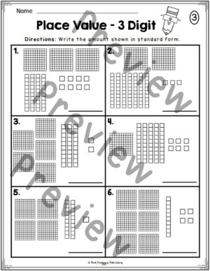 Place Value Worksheets 3 Digit Place Value | Made By Teachers