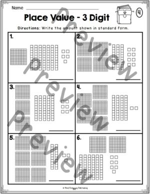 Place Value Worksheets 3 Digit Place Value | Made By Teachers