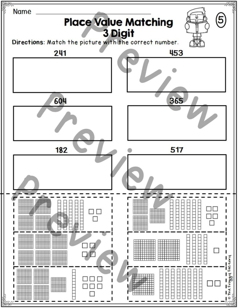 Place Value Worksheets 3 Digit Place Value | Made By Teachers
