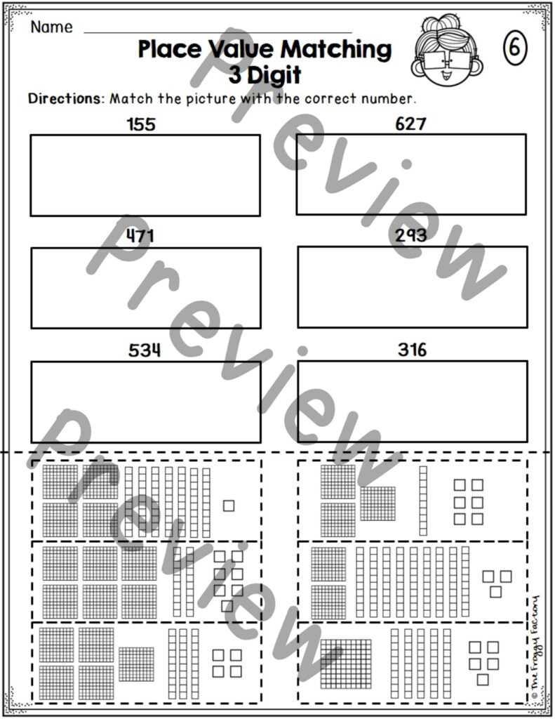 Place Value Worksheets 3 Digit Place Value | Made By Teachers