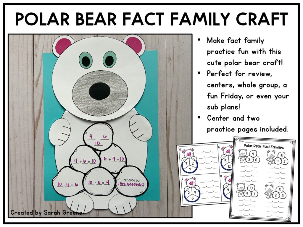 January Math Craft Bundle | Made By Teachers