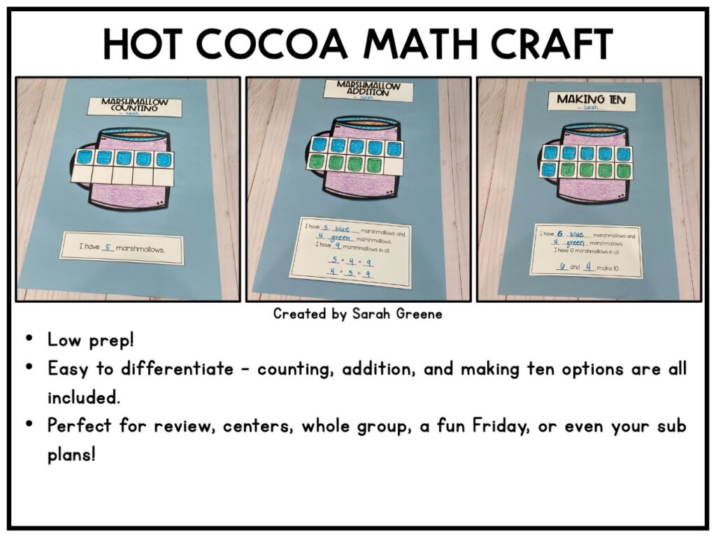 January Math Craft Bundle | Made By Teachers