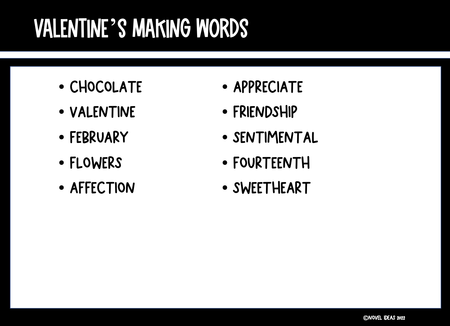 Valentine Making Words- No Prep Word Work & Word Study | Made By Teachers