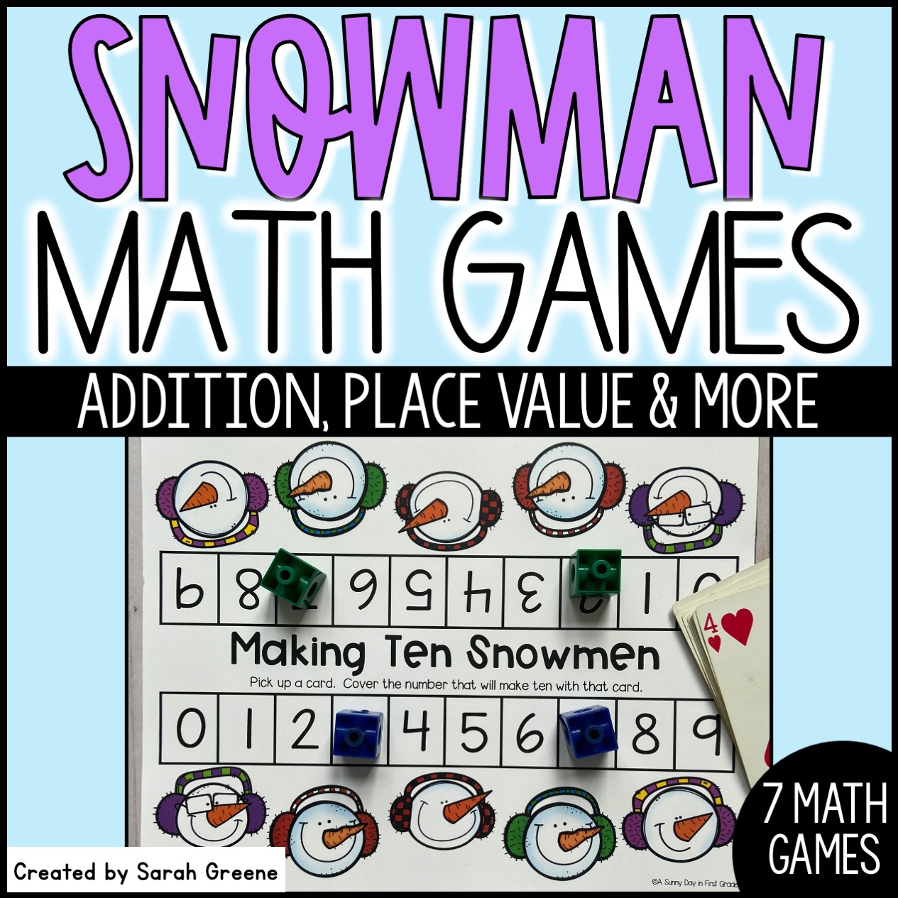 Snowman Math Games | Made By Teachers