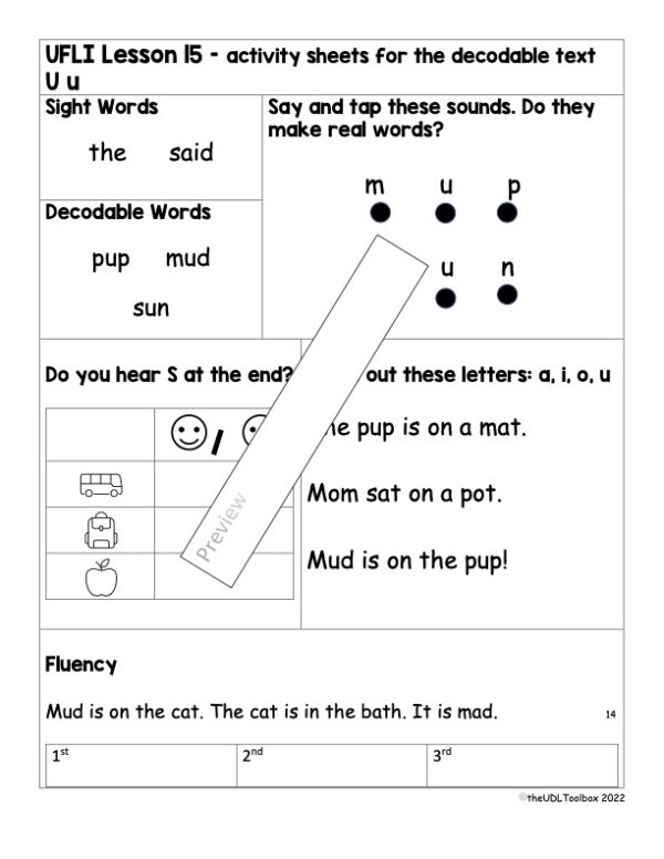 Additional Literacy Strands aligning with UFLI 8-34-with decodable ...