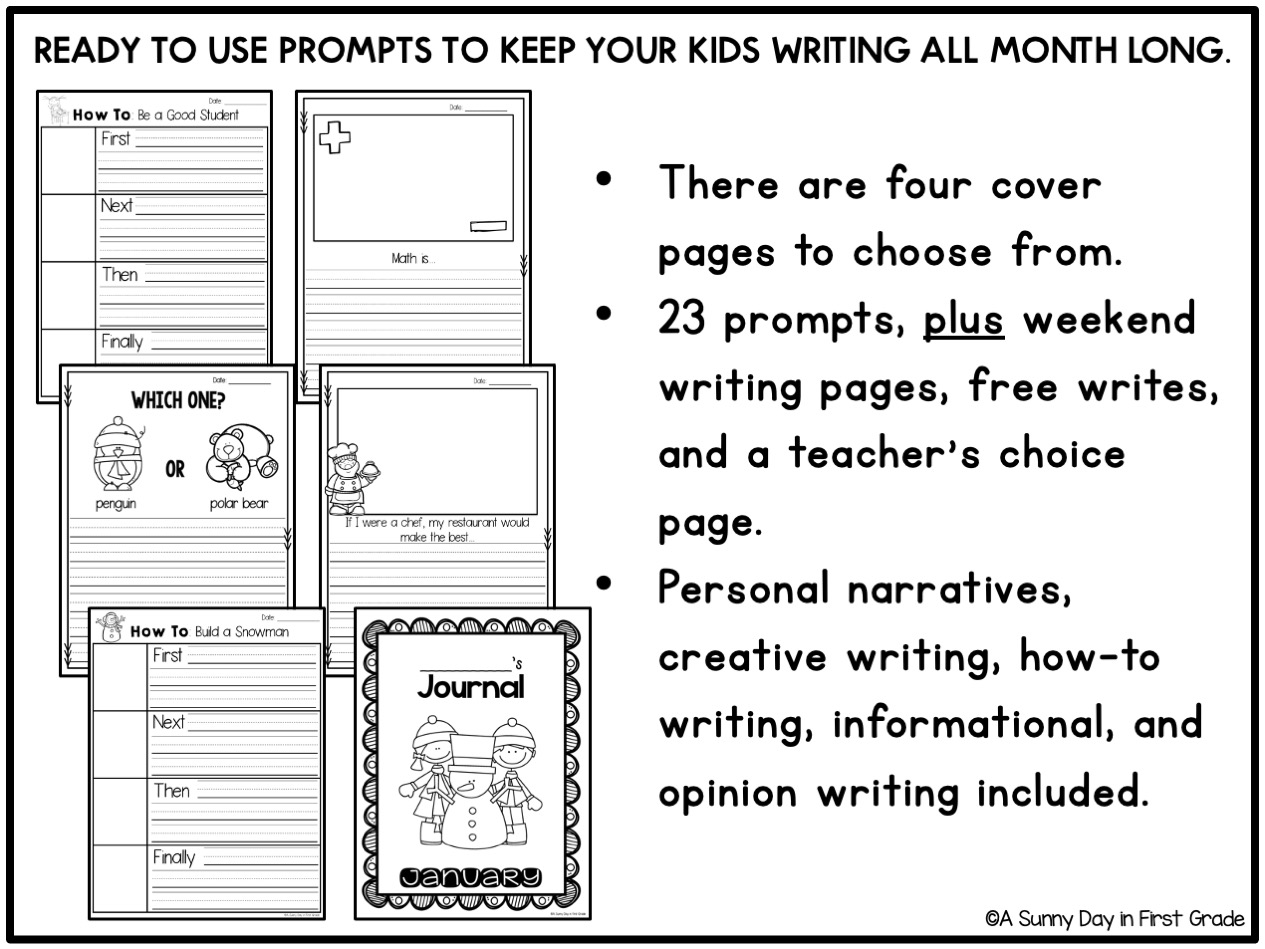 January Writing Journal | Made By Teachers