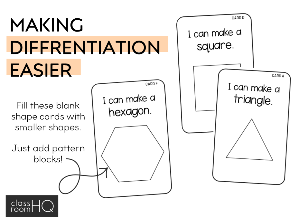 2D Shape Pattern Block STEM Challenge Cards | Made By Teachers