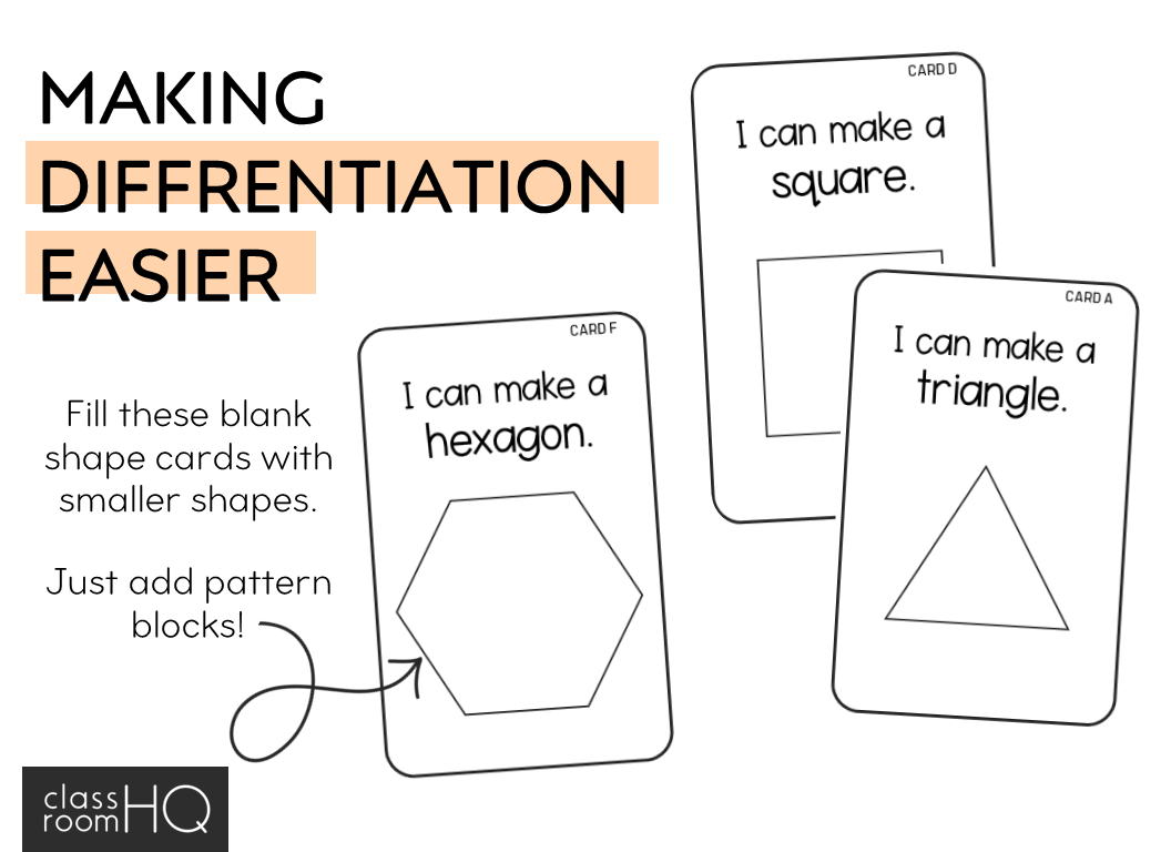 2D Shape Pattern Block STEM Challenge Cards | Made By Teachers