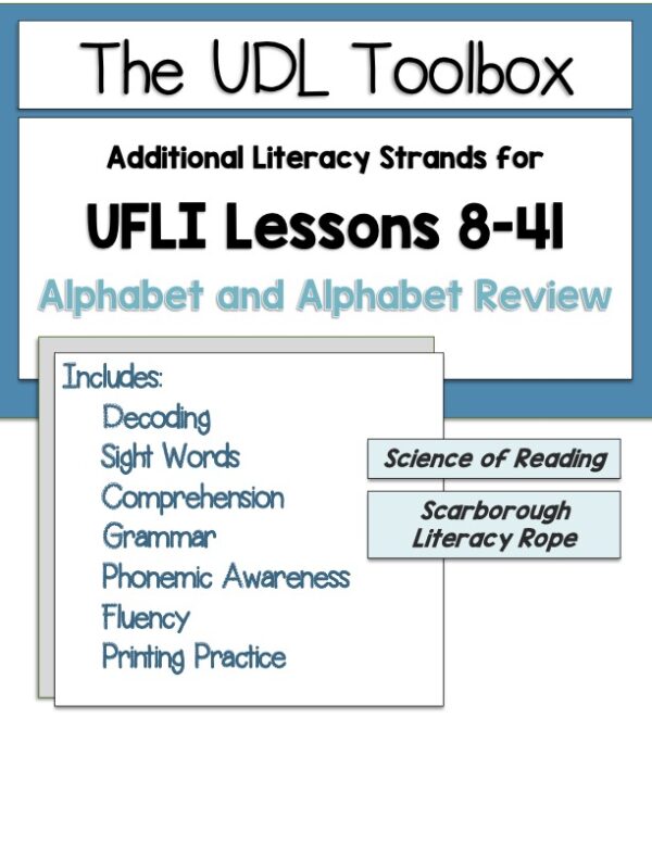 Additional Literacy Strands for UFLI Lessons 8-41 | Made By Teachers