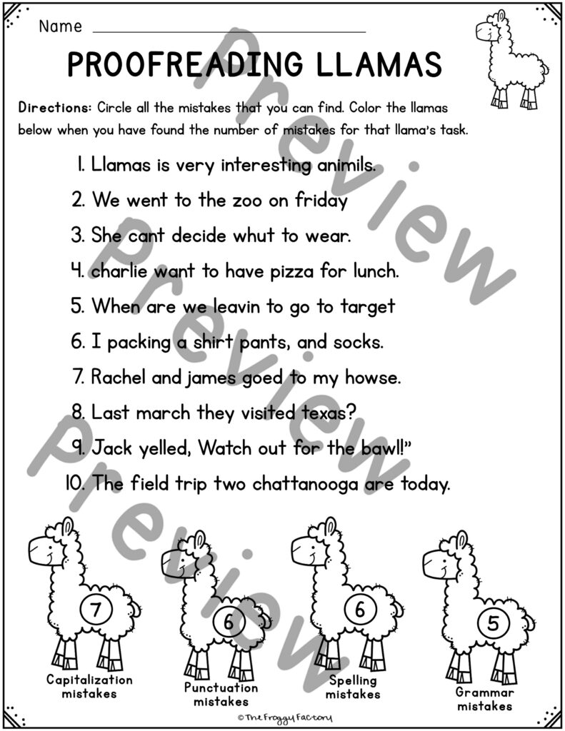 Proofreading Worksheets Editing Practice | Made By Teachers