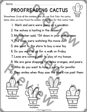 Proofreading Worksheets Editing Practice | Made By Teachers