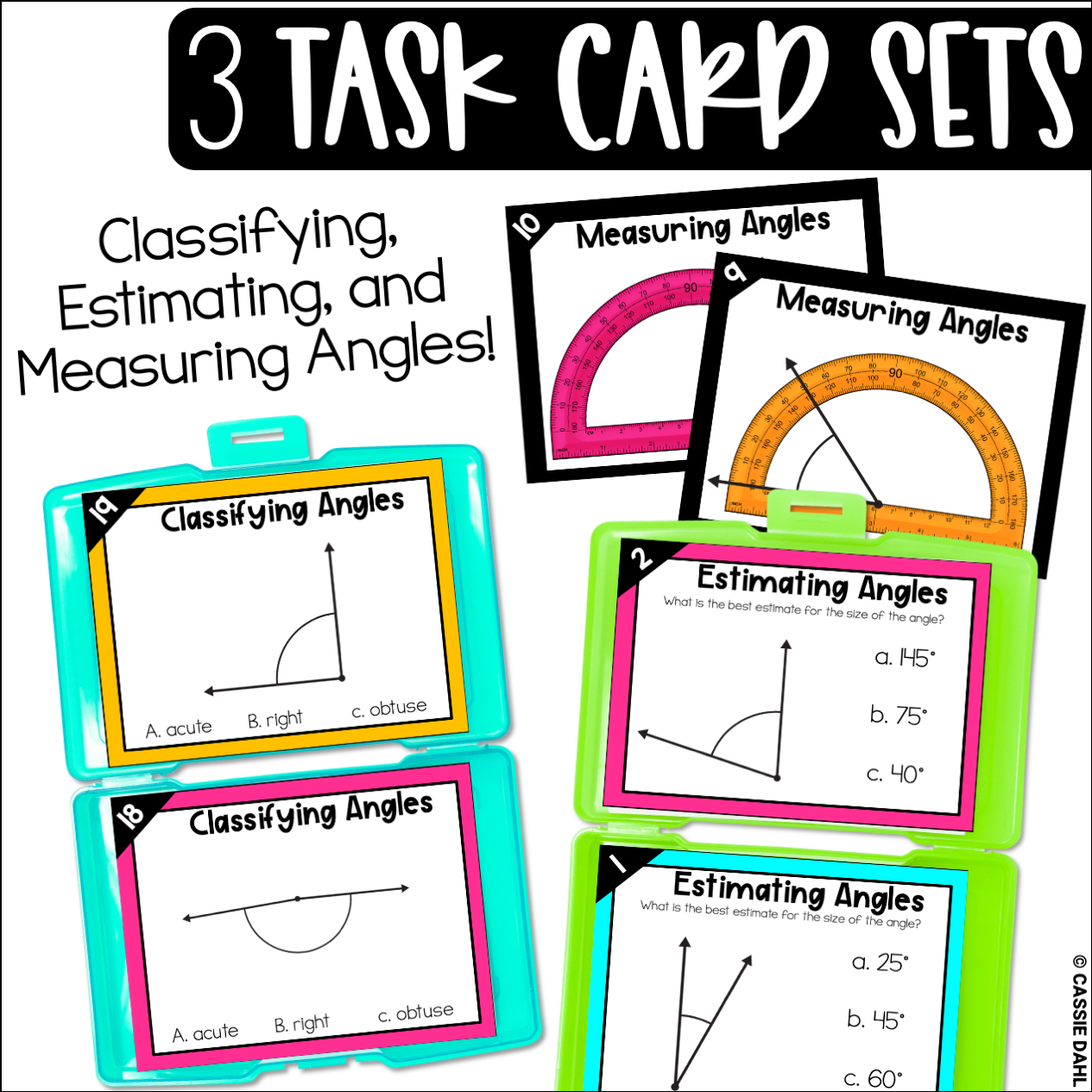 Angle Task Cards | Made By Teachers