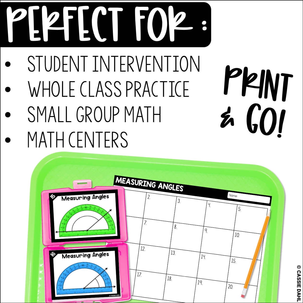 Angle Task Cards Made By Teachers