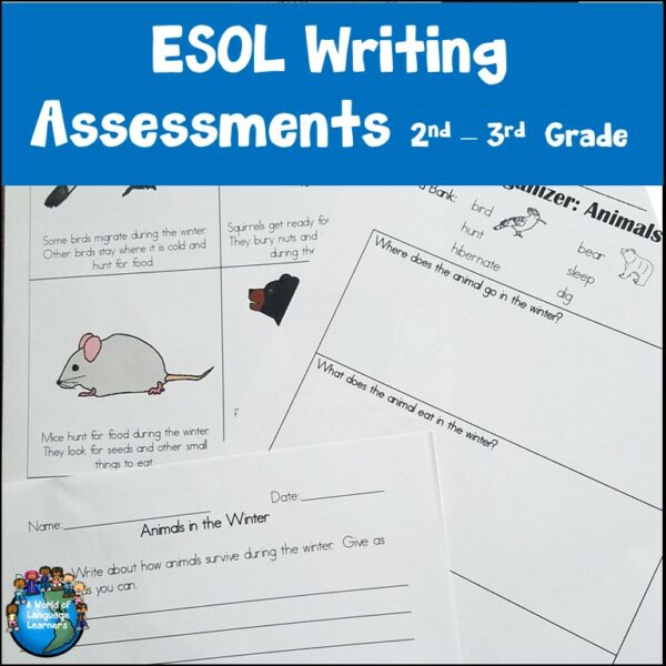 ESL Writing Assessments 2nd and 3rd Grade Print and Digital | Made By ...