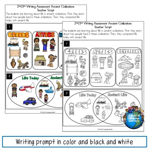 ESL Writing Assessments 2nd and 3rd Grade Print and Digital | Made By ...