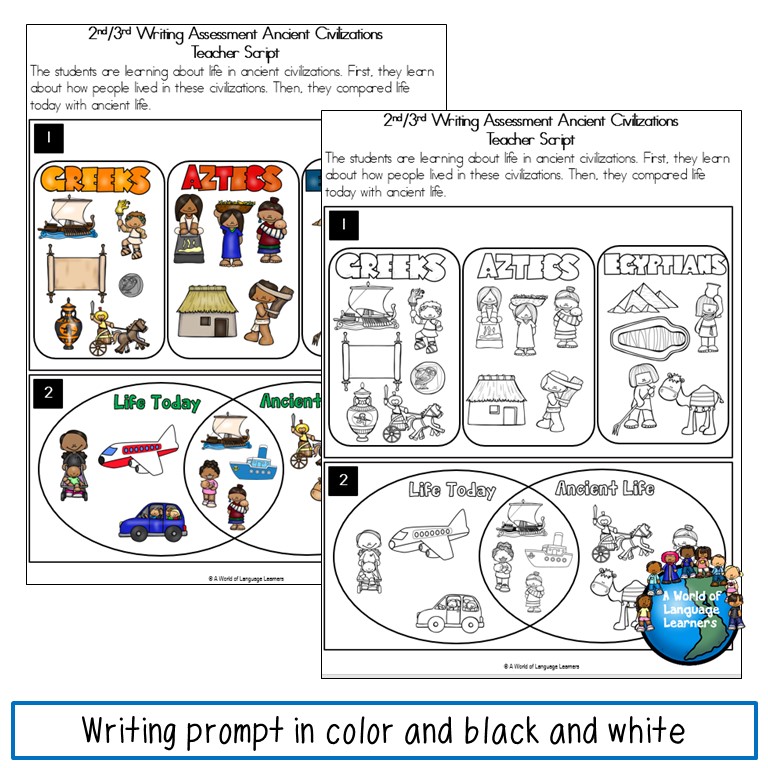 ESL Writing Assessments 2nd and 3rd Grade Print and Digital | Made By ...