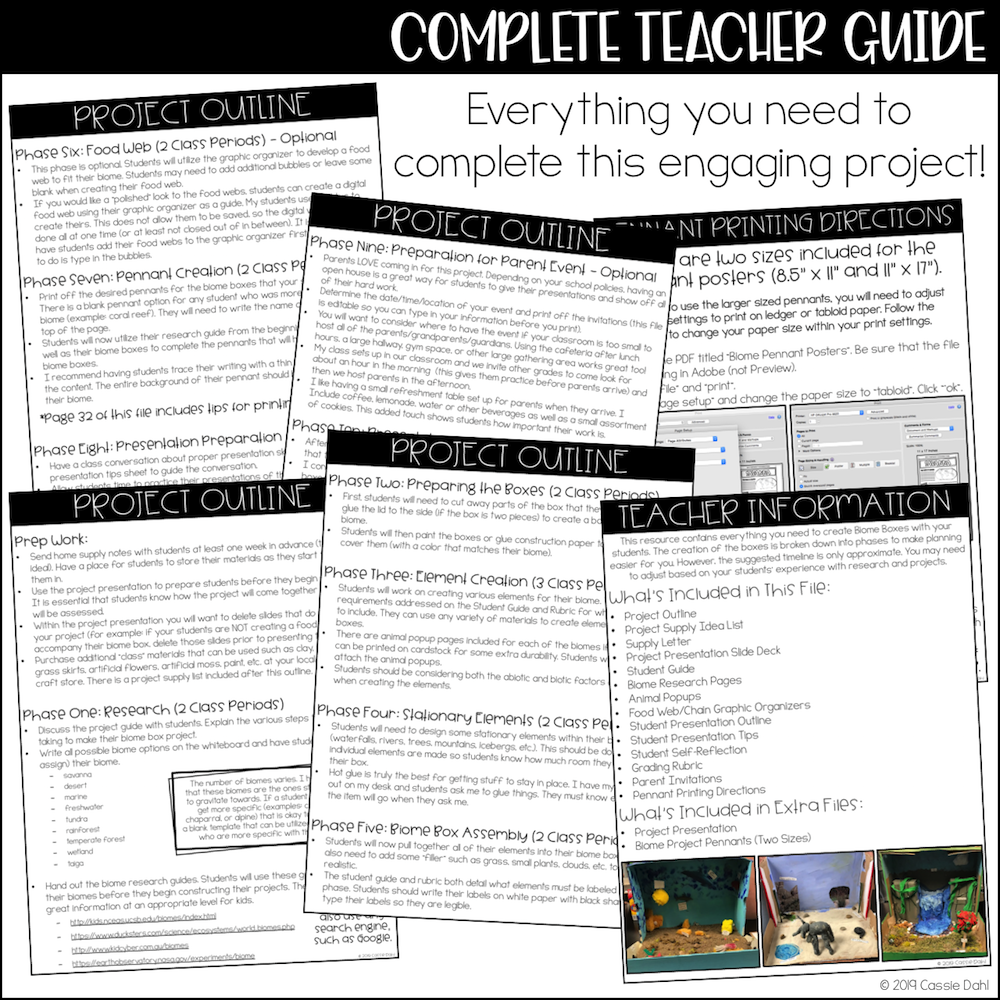 Biome Box - Ecosystem & Habitats - Project Based Learning | Made By ...