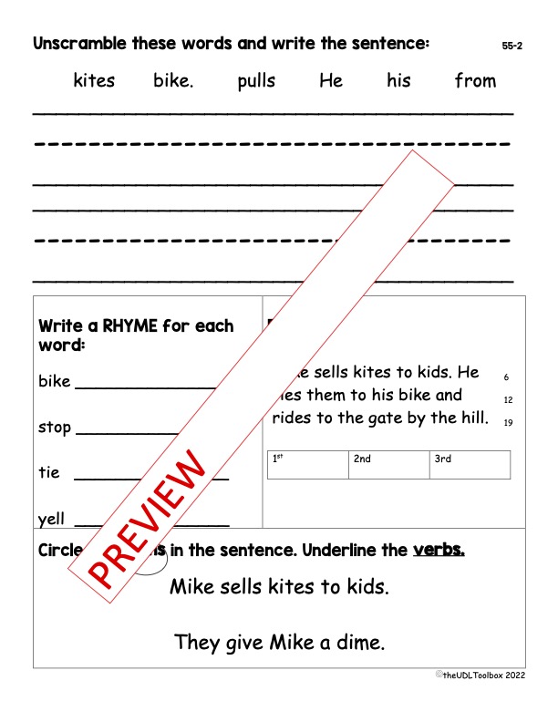 Additional Literacy Strands aligning with UFLI 54-62 - with decodable ...