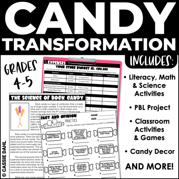 Candy Classroom Transformation | Candy Themed Activities | Made By Teachers