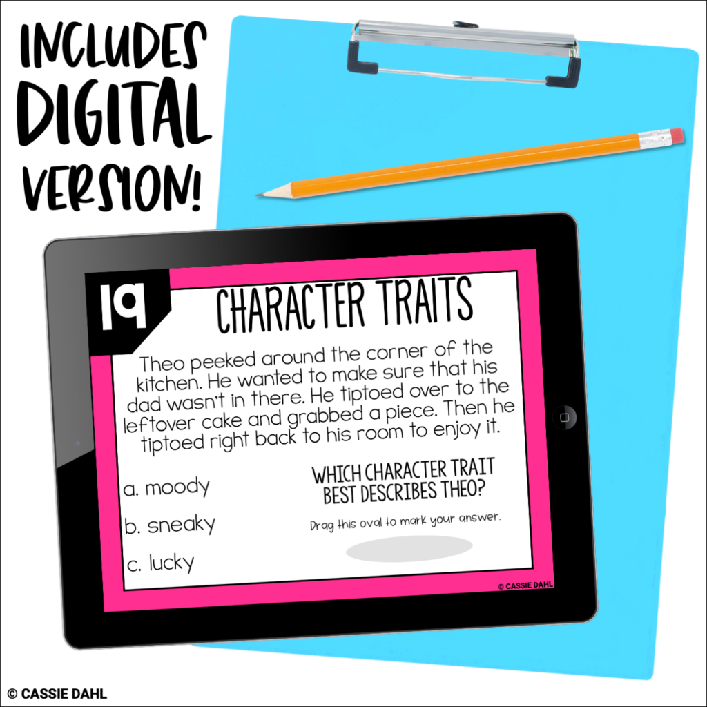 Character Traits Task Cards | Made By Teachers
