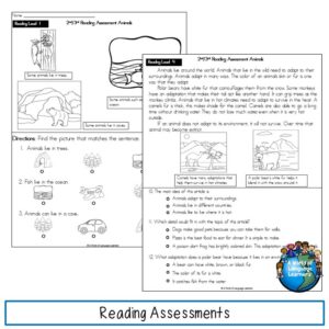 ESL Reading Assessments 4th and 5th Grade Print and Digital | Made By ...