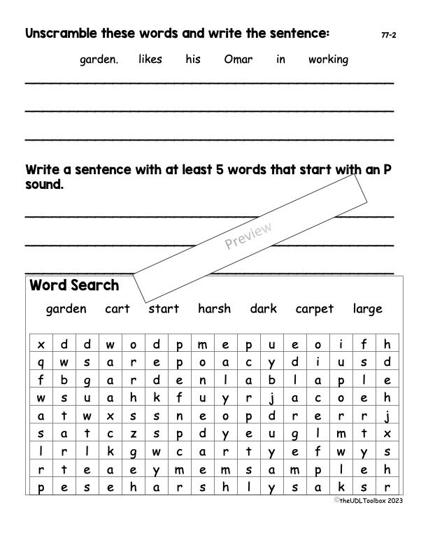 Additional Literacy Strands aligning with UFLI 77-83 with decodable ...