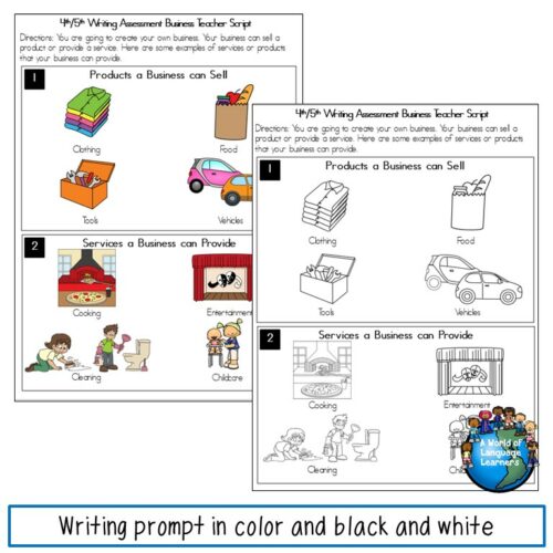 ESL Writing Assessments 4th and 5th Grade Print and Digital | Made By ...