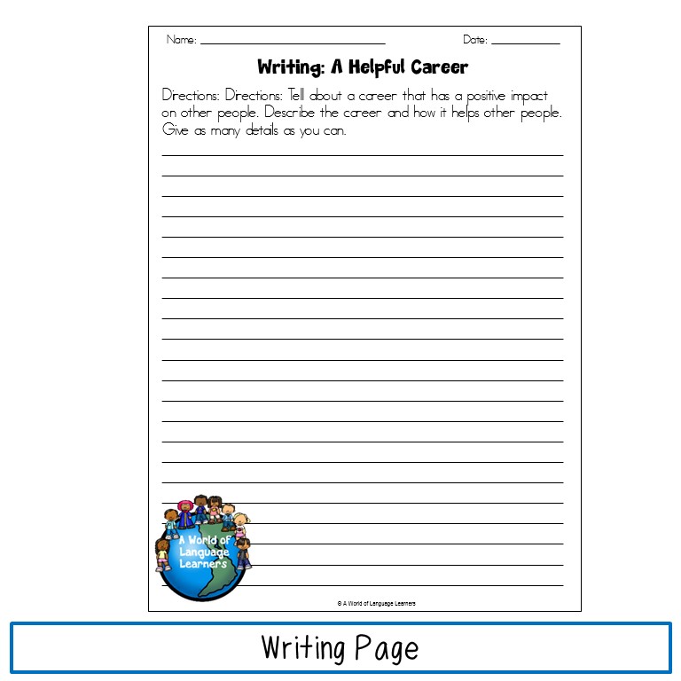 ESL Writing Assessments 4th and 5th Grade Print and Digital | Made By ...