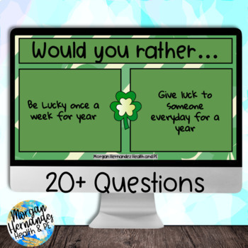 St. Patrick's Day Would You Rather Game | Made By Teachers