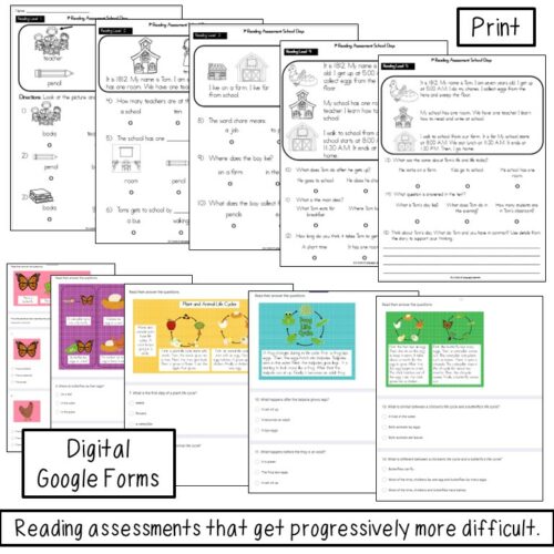 ESL Language Assessments for Reading Writing Speaking Listening | Print ...