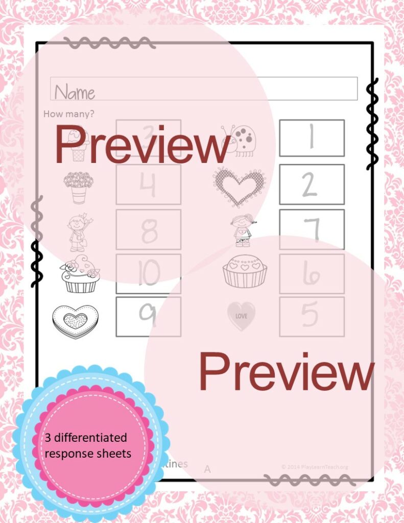 Valentine Count the Room | Made By Teachers