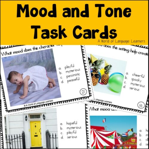 Mood & Tone Task Cards | Made By Teachers