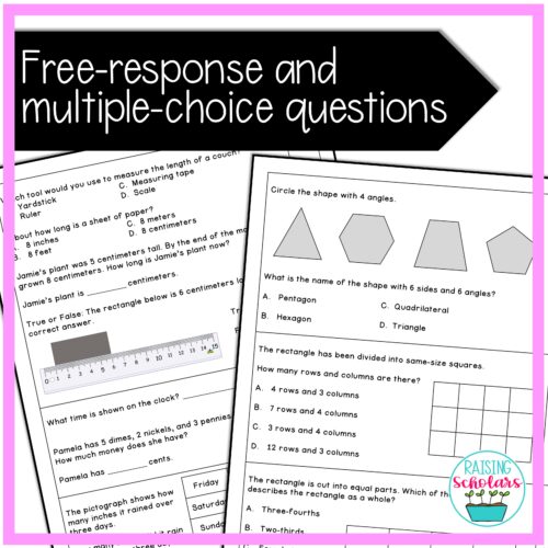 Beginning of Year 3rd Grade Math Pre-Assessment Pretest | Made By Teachers