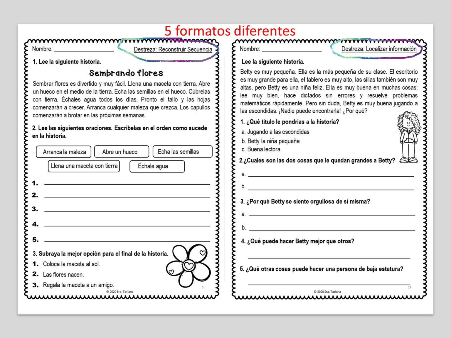 Reading Comprehension Skills in Spanish | Comprensión de Lectura por ...