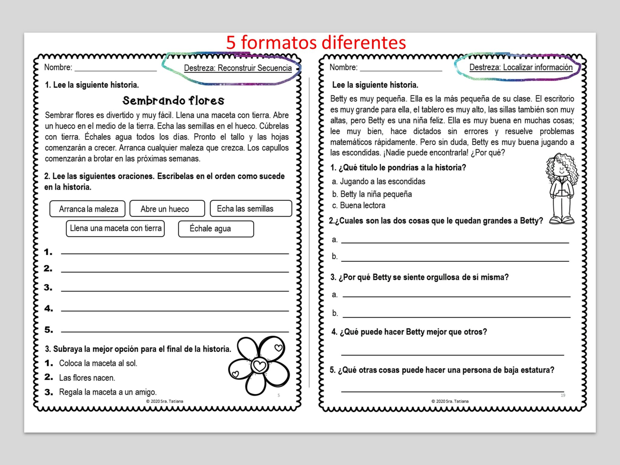 Reading Comprehension Skills in Spanish | Comprensión de Lectura por ...