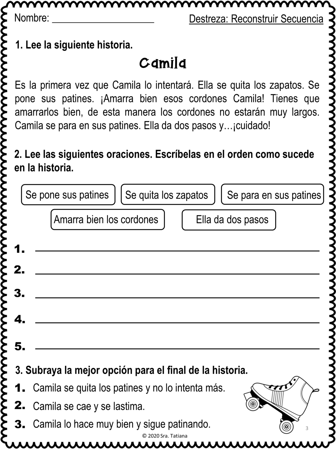 Reading Comprehension Skills in Spanish | Comprensión de Lectura por ...