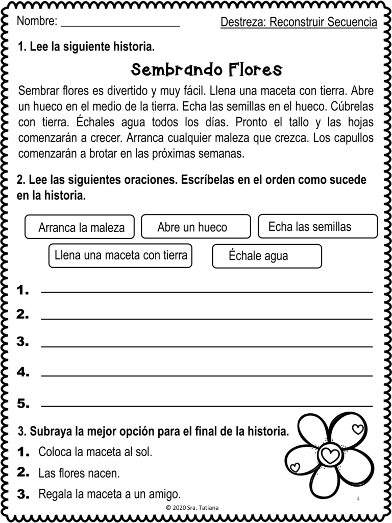 Reading Comprehension Skills in Spanish | Comprensión de Lectura por ...