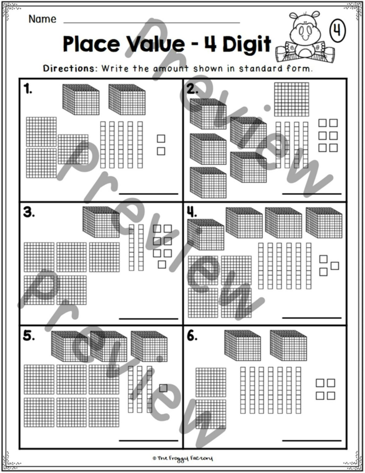 Place Value Worksheets 4 Digit Place Value | Made By Teachers