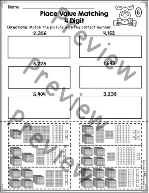 Place Value Worksheets 4 Digit Place Value | Made By Teachers