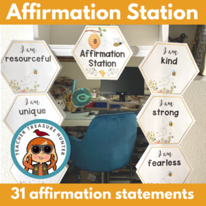 Bee themed classroom decor | Affirmation Station | Made By Teachers