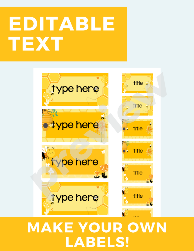 Bee themed Teacher Toolbox for organizing small supplies | Made By Teachers