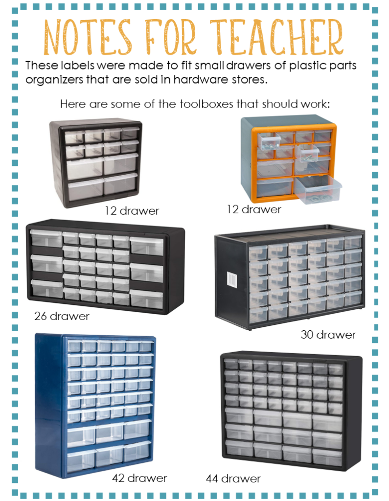 Bee themed Teacher Toolbox for organizing small supplies | Made By Teachers