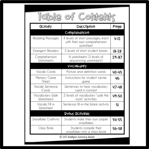 Snowflake Bentley Winter Reading Comprehension Worksheets | Made By ...