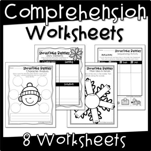 Snowflake Bentley Winter Reading Comprehension Worksheets | Made By ...