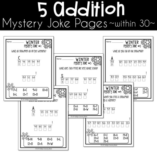 Winter Addition and Subtraction Worksheets | Made By Teachers
