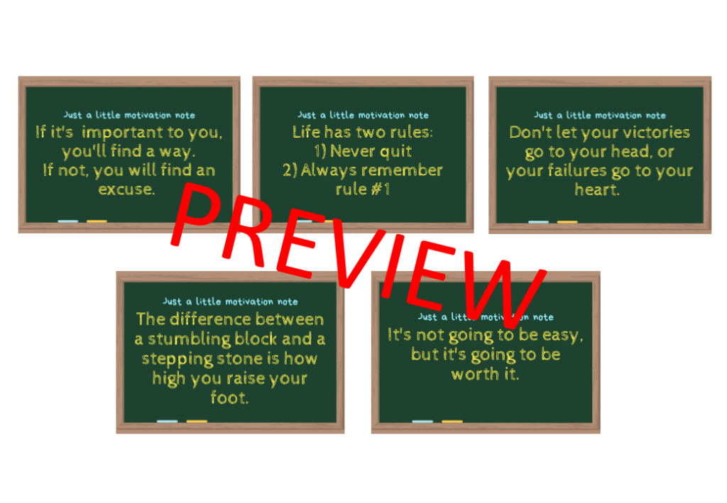 Motivational Note Cards | Made By Teachers
